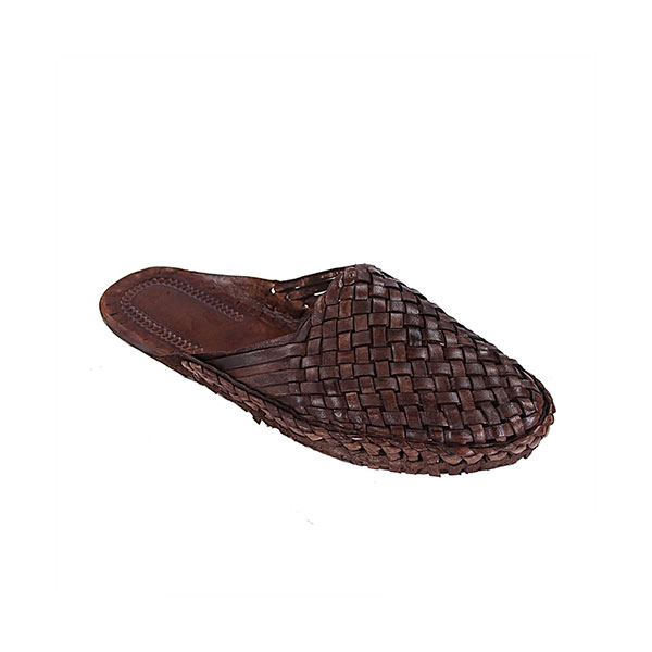 Handcrafted Pure Leather Kolhapuri Chappal (Natural) - Spirit of INDIA